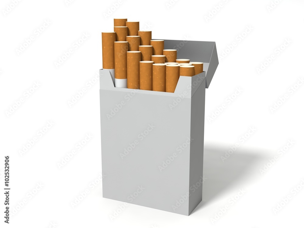 white cigarette box package Stock Illustration | Adobe Stock