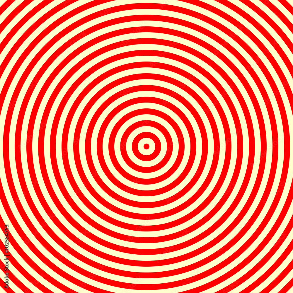 Red White Round Abstract Vortex Background Hypnotic Spiral Wallpaper