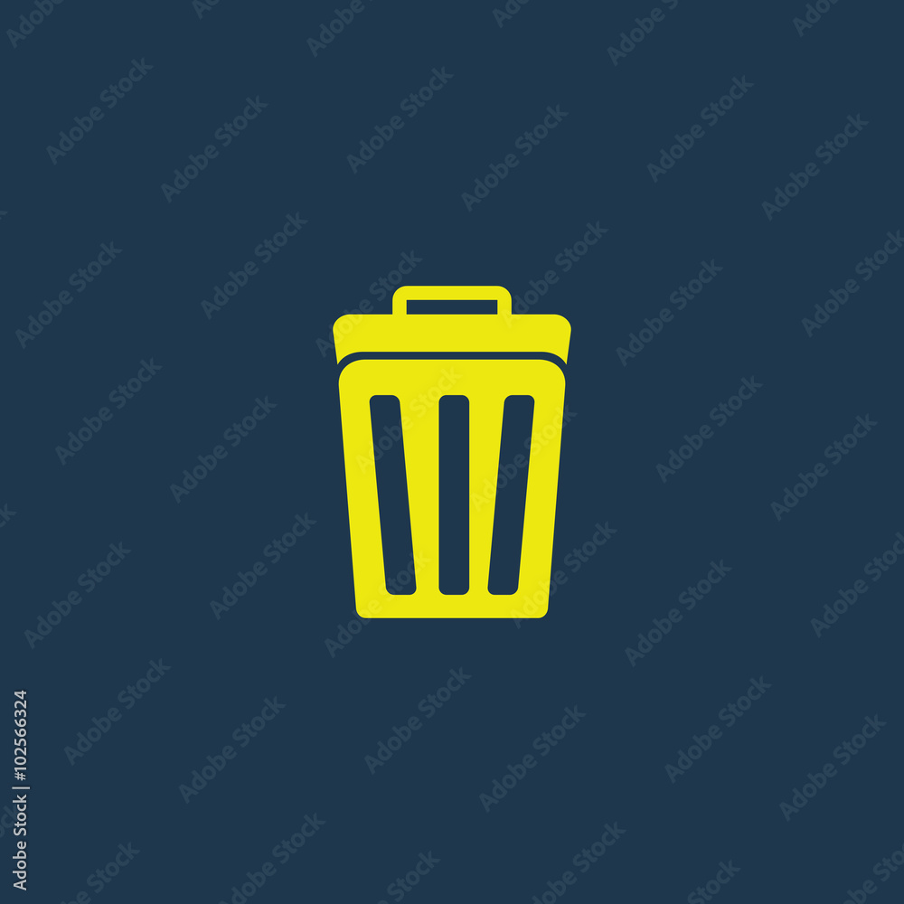 Delete Bin Icon Blue