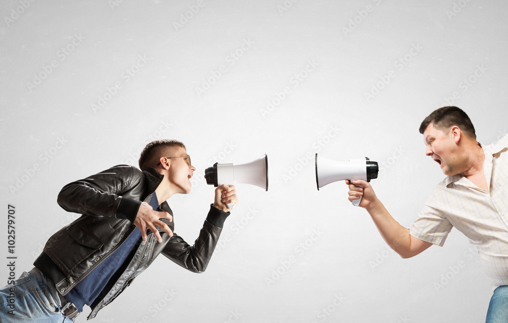 Concept of generation conflict Stock Photo | Adobe Stock