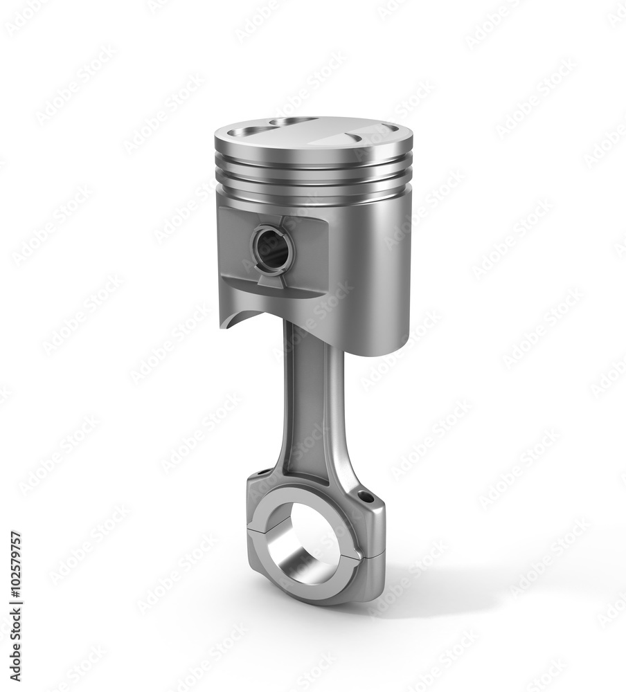 3d illustration of piston isolated on a white background. Stock ...