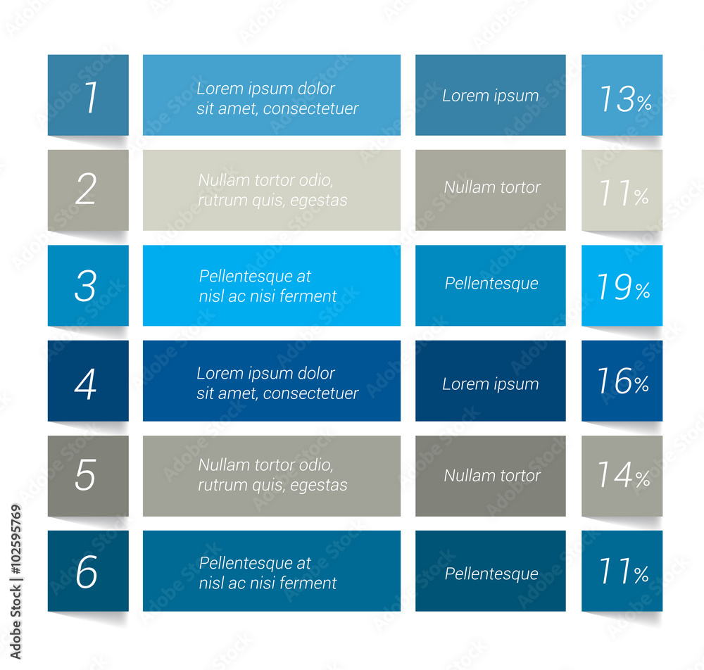 Table, chart, schedule. Infographics elements. Stock Vector | Adobe Stock