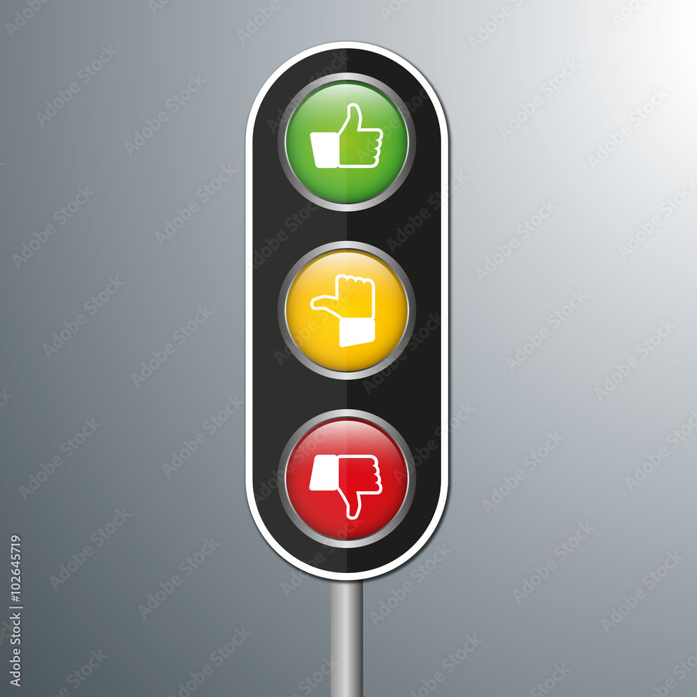 Vecteur Stock Feedback Ampel Infografik | Adobe Stock