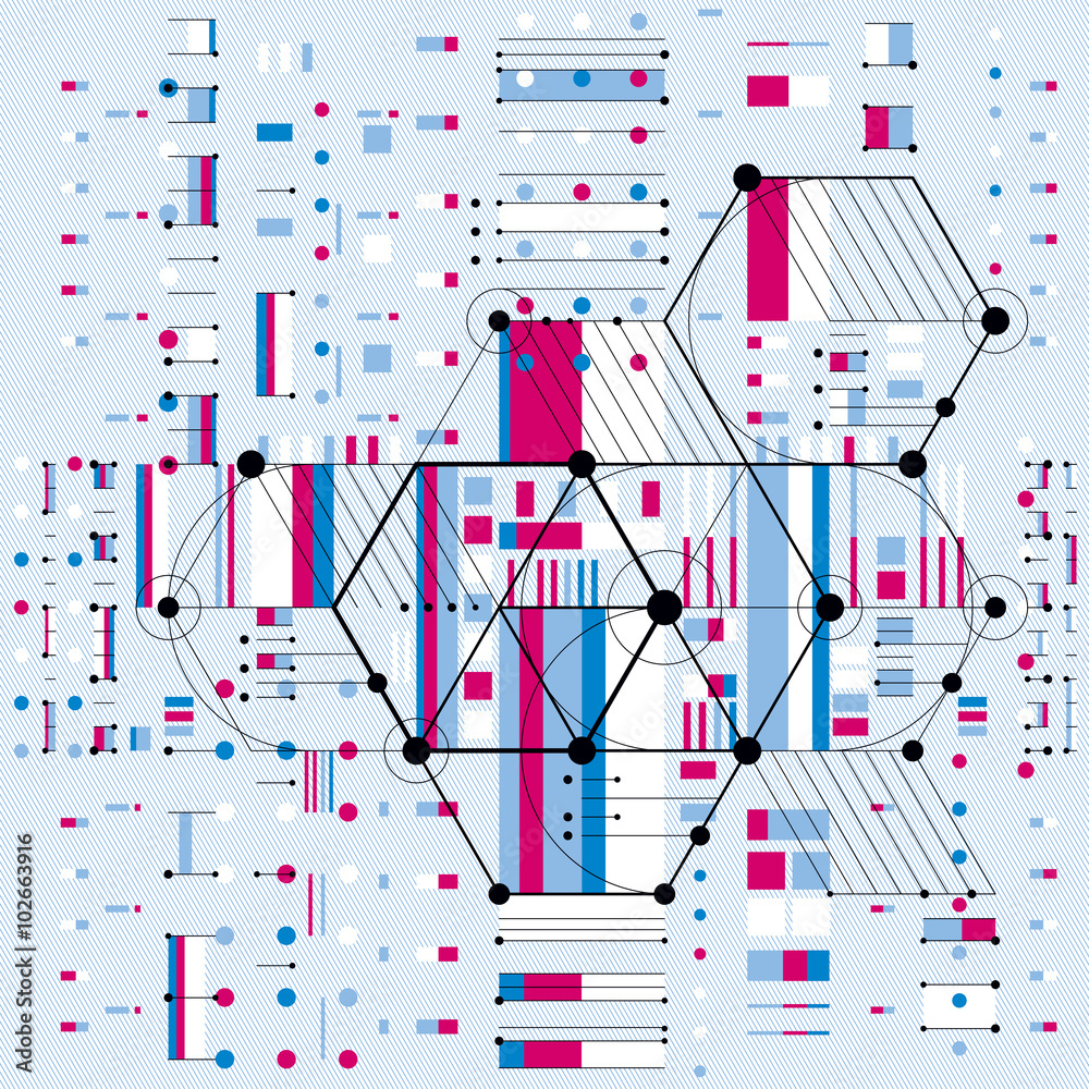 Future technology vector drawing, industrial wallpaper. Graphic Stock ...