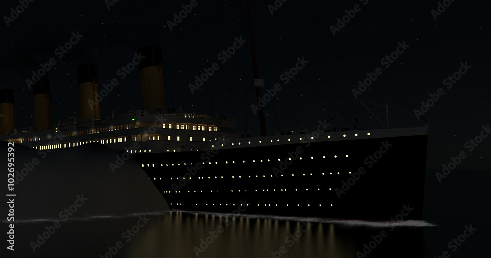 Titanic 4K Eisberg FX Stock Illustration | Adobe Stock