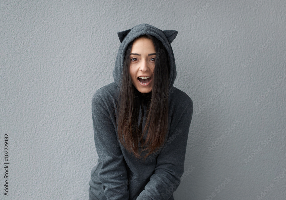 teenager girl taunts happening Stock Photo | Adobe Stock
