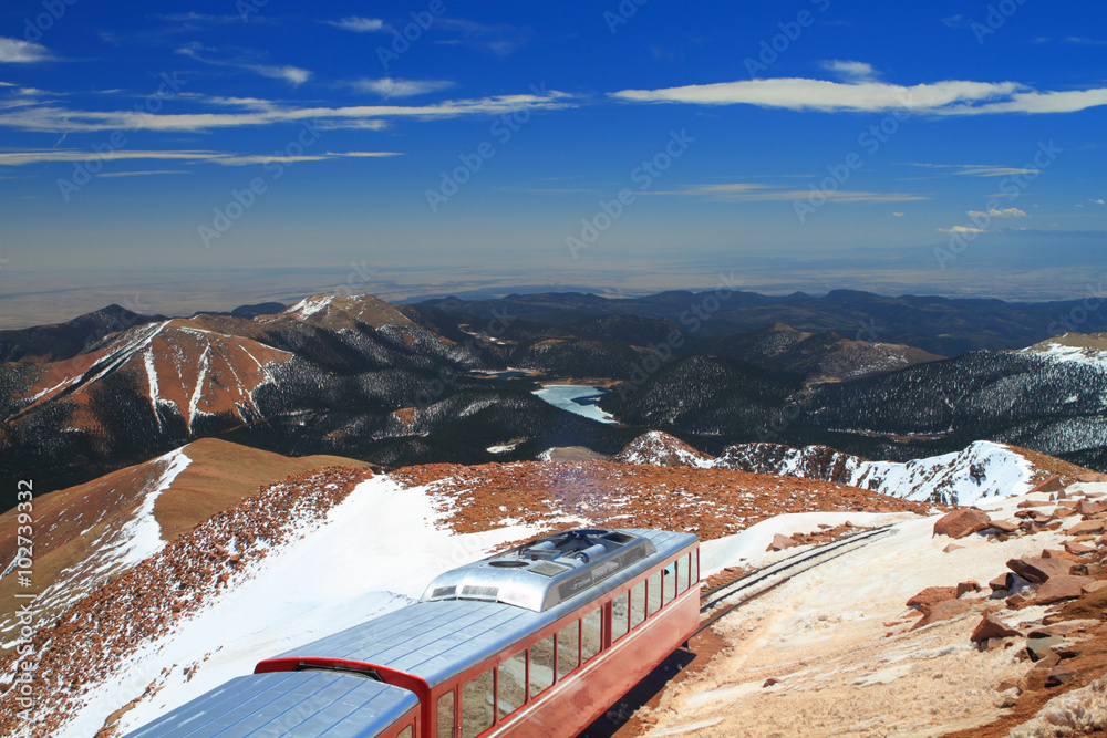 Pikes Peak Train Stock Photo | Adobe Stock