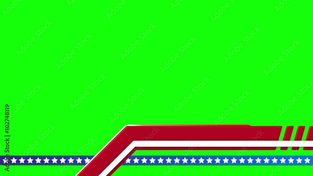 usa american lower third.vote tv banner 4k label animation 素材庫影片 ...