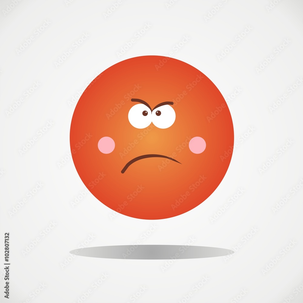 Unfriendly Face Emoji