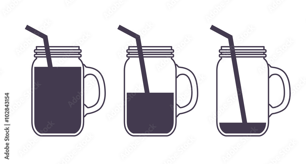 Full And Empty Jar Clipart