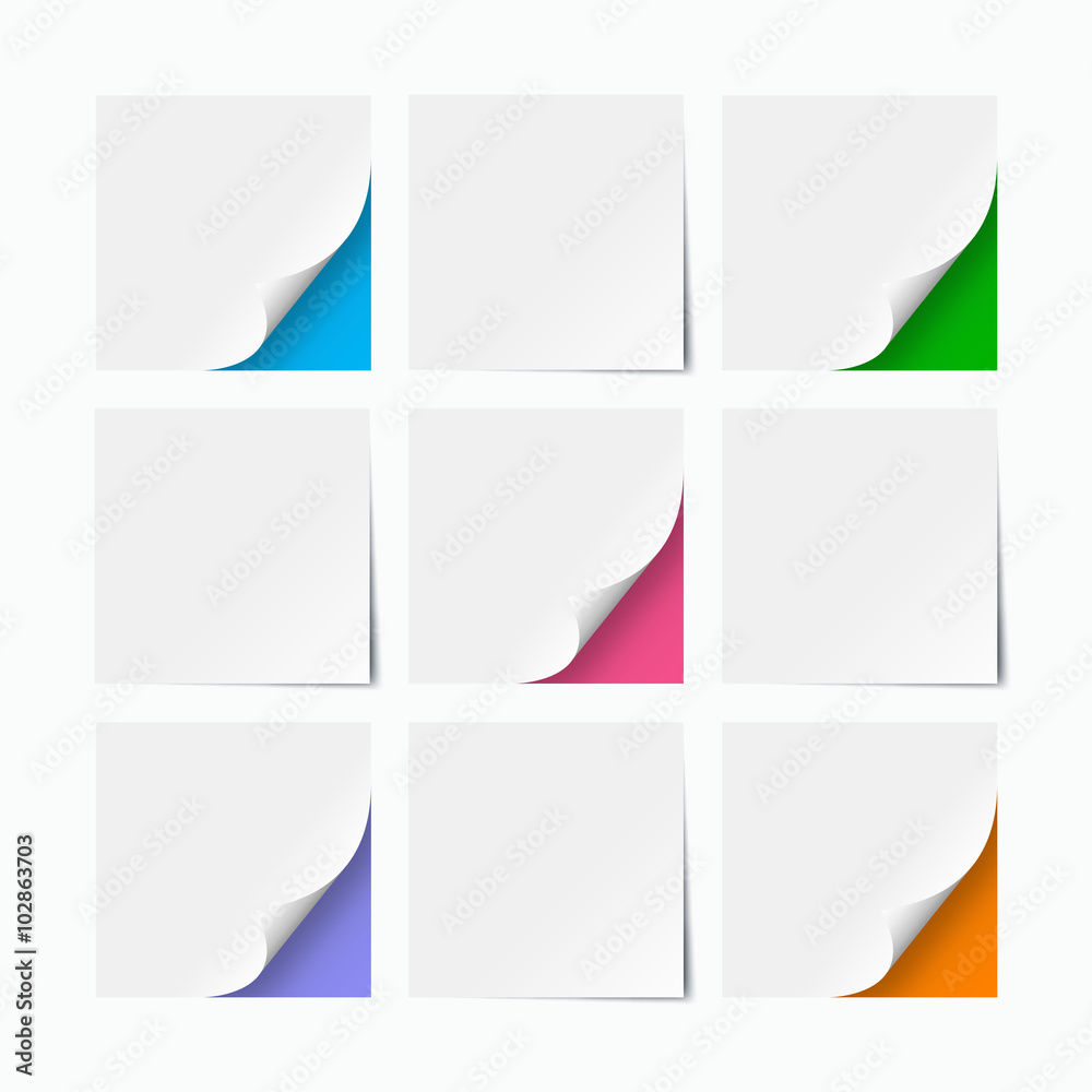 White Post-it Grid Background #Vector Graphic Stock Vector | Adobe Stock