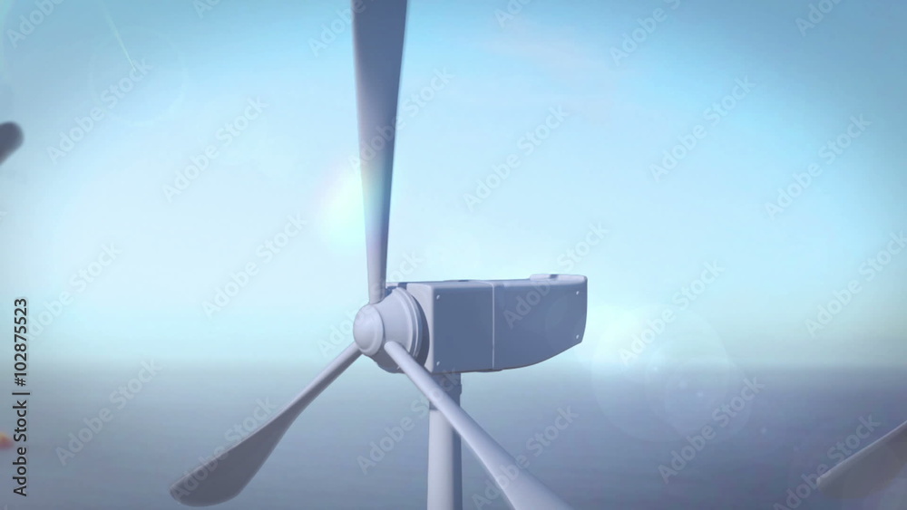 Animation of wind turbine Stock-Video | Adobe Stock
