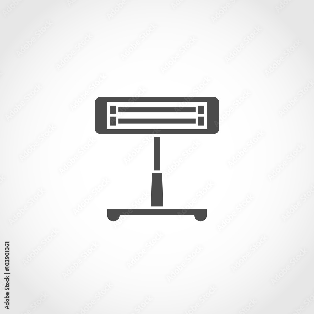 Infrared heater icon Stock Vector | Adobe Stock