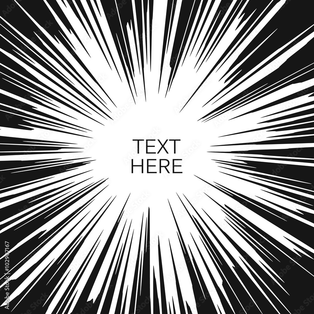 Explosion speed lines vector poster background Stock Vector | Adobe Stock