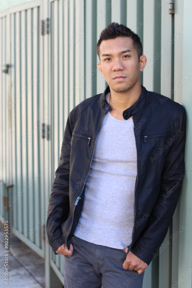 Portrait of Filipino male top model posing Stock Photo | Adobe Stock