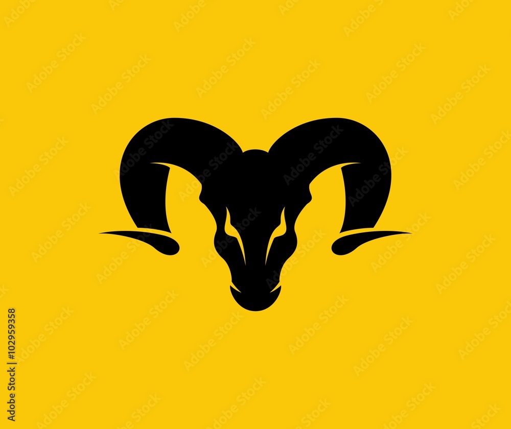 Ram logo Stock Vector | Adobe Stock