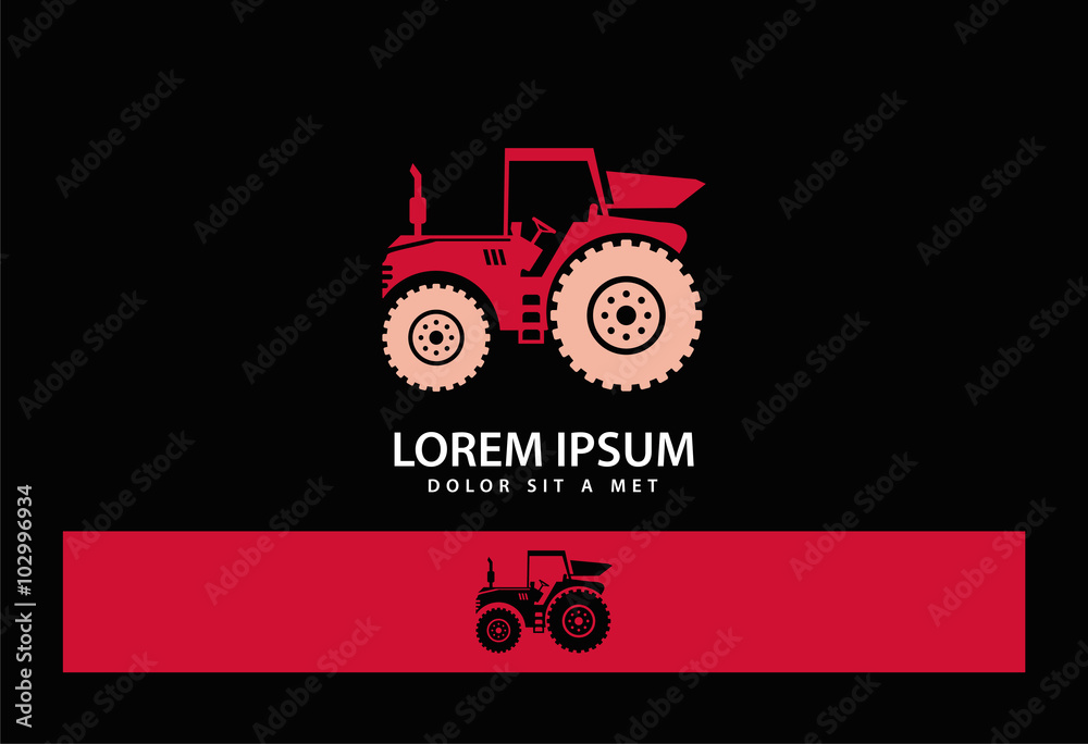 Tractor Logo Vector Stock 벡터 | Adobe Stock