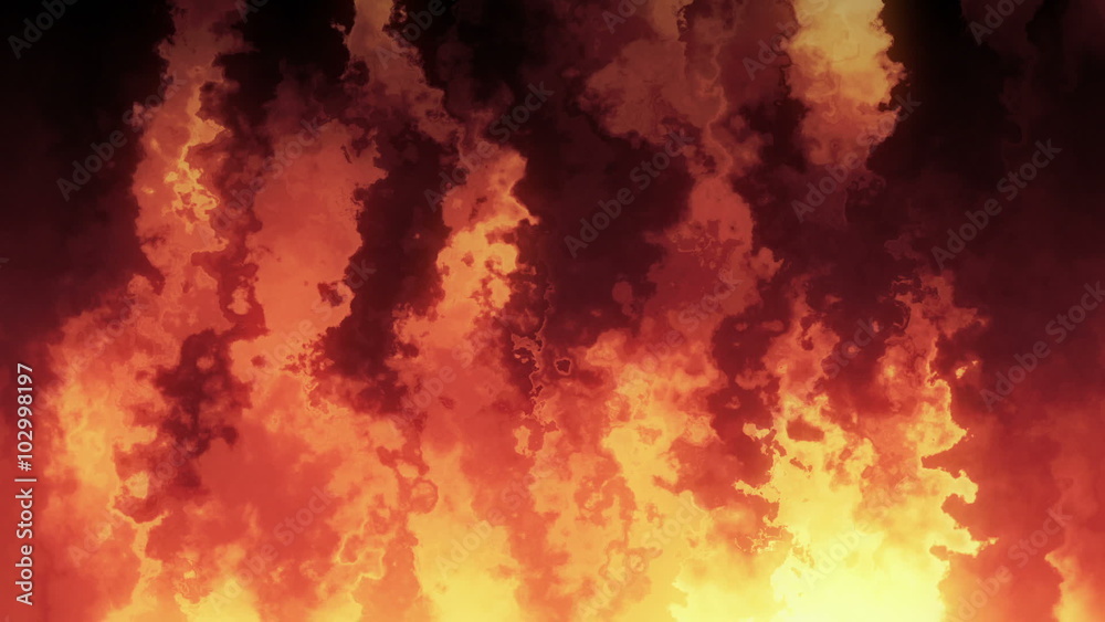 Background with animated fire flames. Seamless loop. Stock ビデオ | Adobe ...