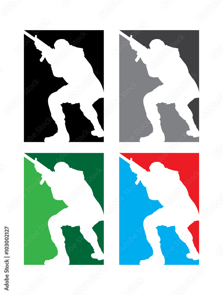 Army military soldier symbol 06. Good use for symbol, logo, web icon ...