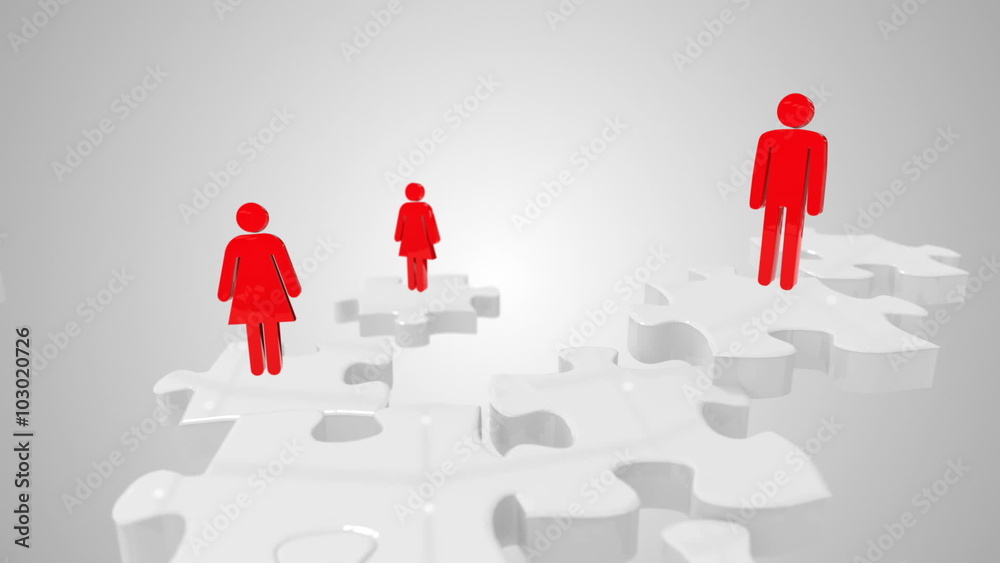 Group of red people meeting Stock Video | Adobe Stock