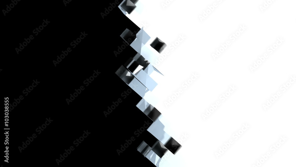 Plain white material being folded up with diagonal strips. Comes with ...