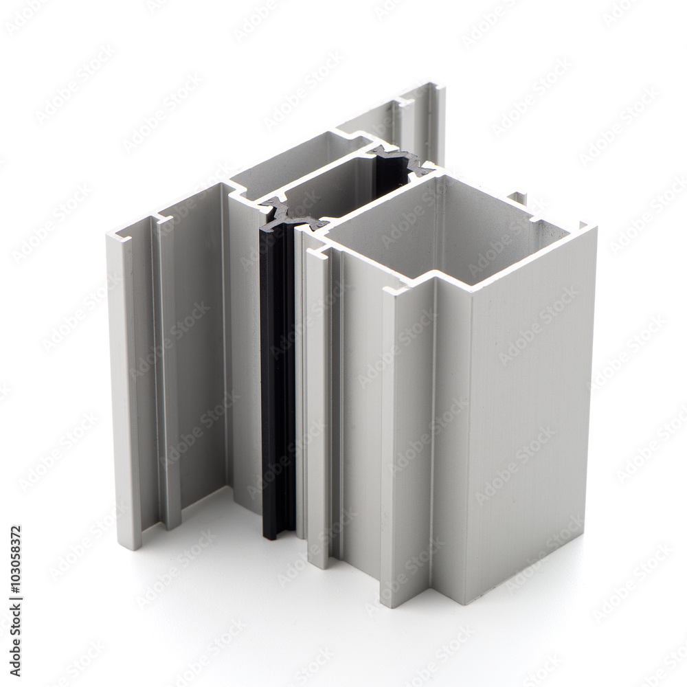Aluminium profile sample Stock Photo | Adobe Stock