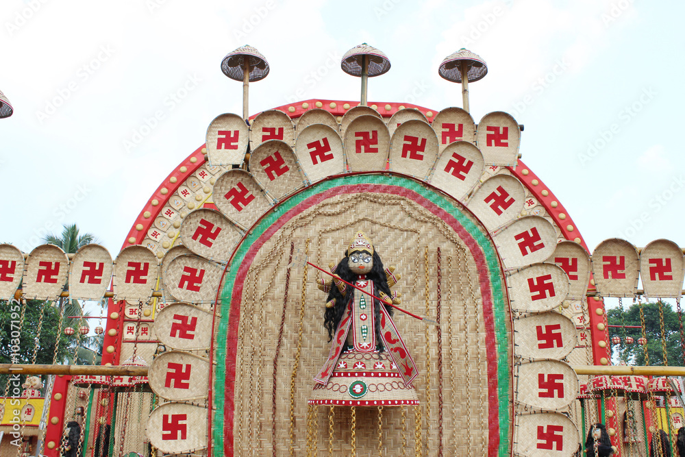 Abstract handcraft of Maa Durga. Stock Photo | Adobe Stock