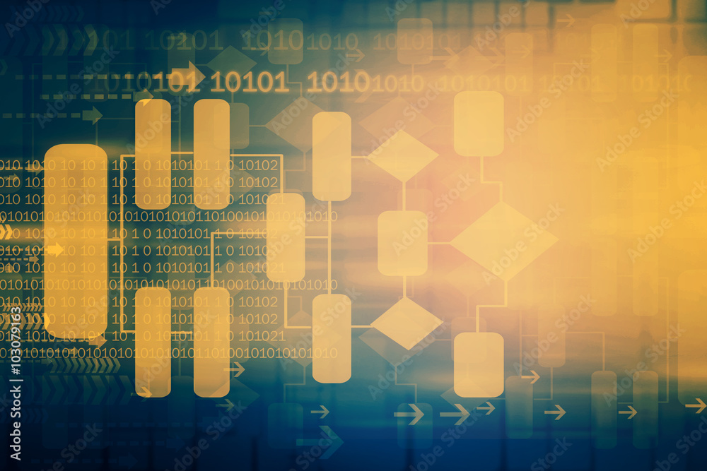 Business networking, flow chart background. Stock Illustration | Adobe ...