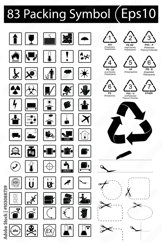83 Packing Symbols Stock Illustration | Adobe Stock