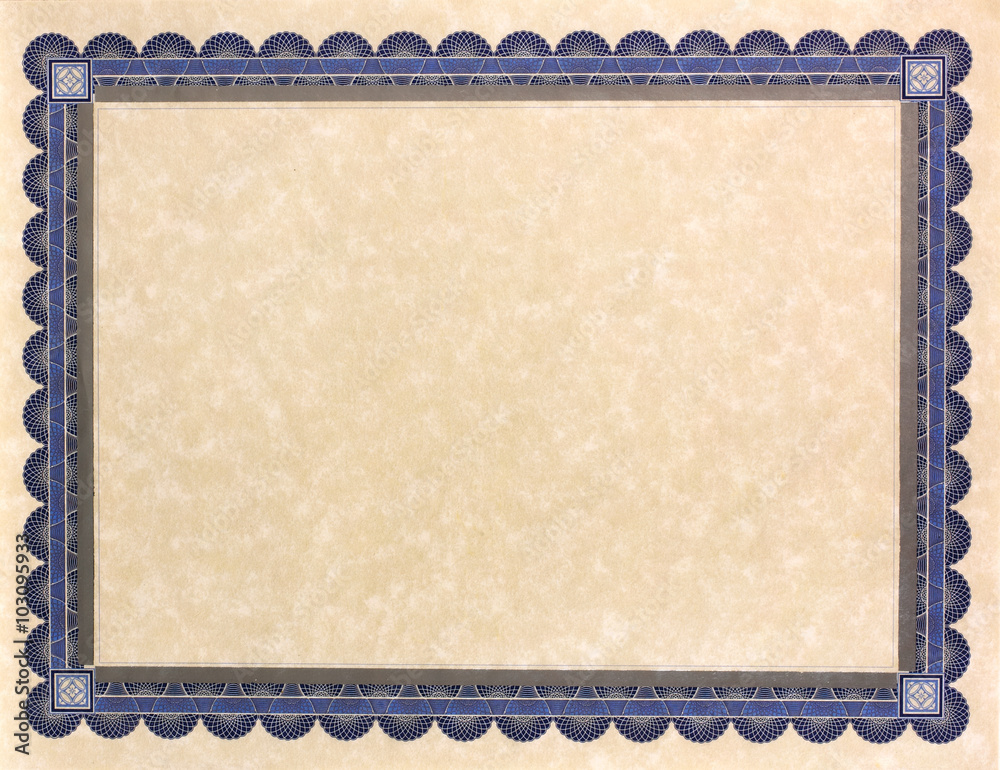 Certificate Border Stock Photo | Adobe Stock