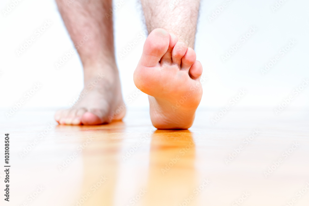 Men's foot Stock Photo | Adobe Stock