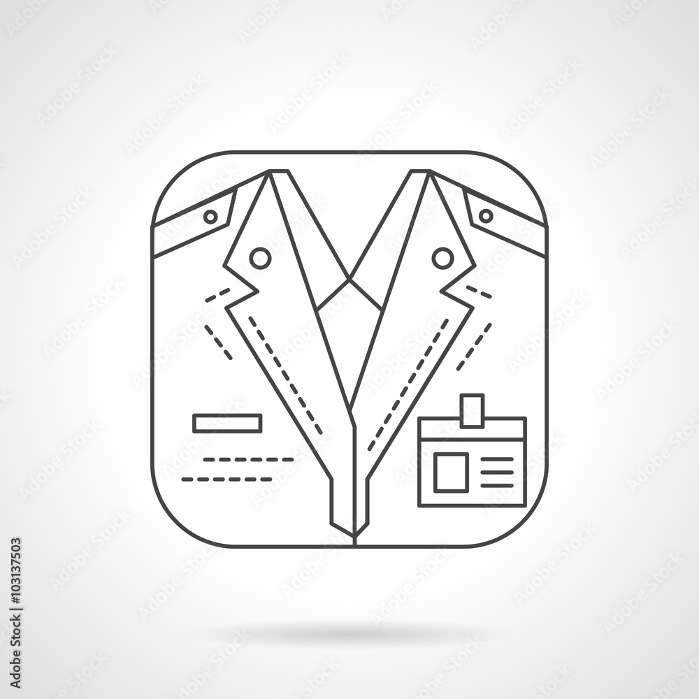 Train conductor icon flat line design vector icon Stock Vector | Adobe ...