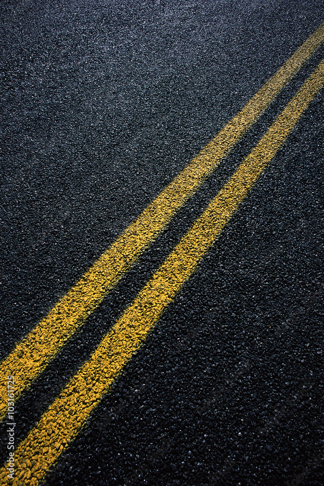 Markings on the road Stock Photo | Adobe Stock