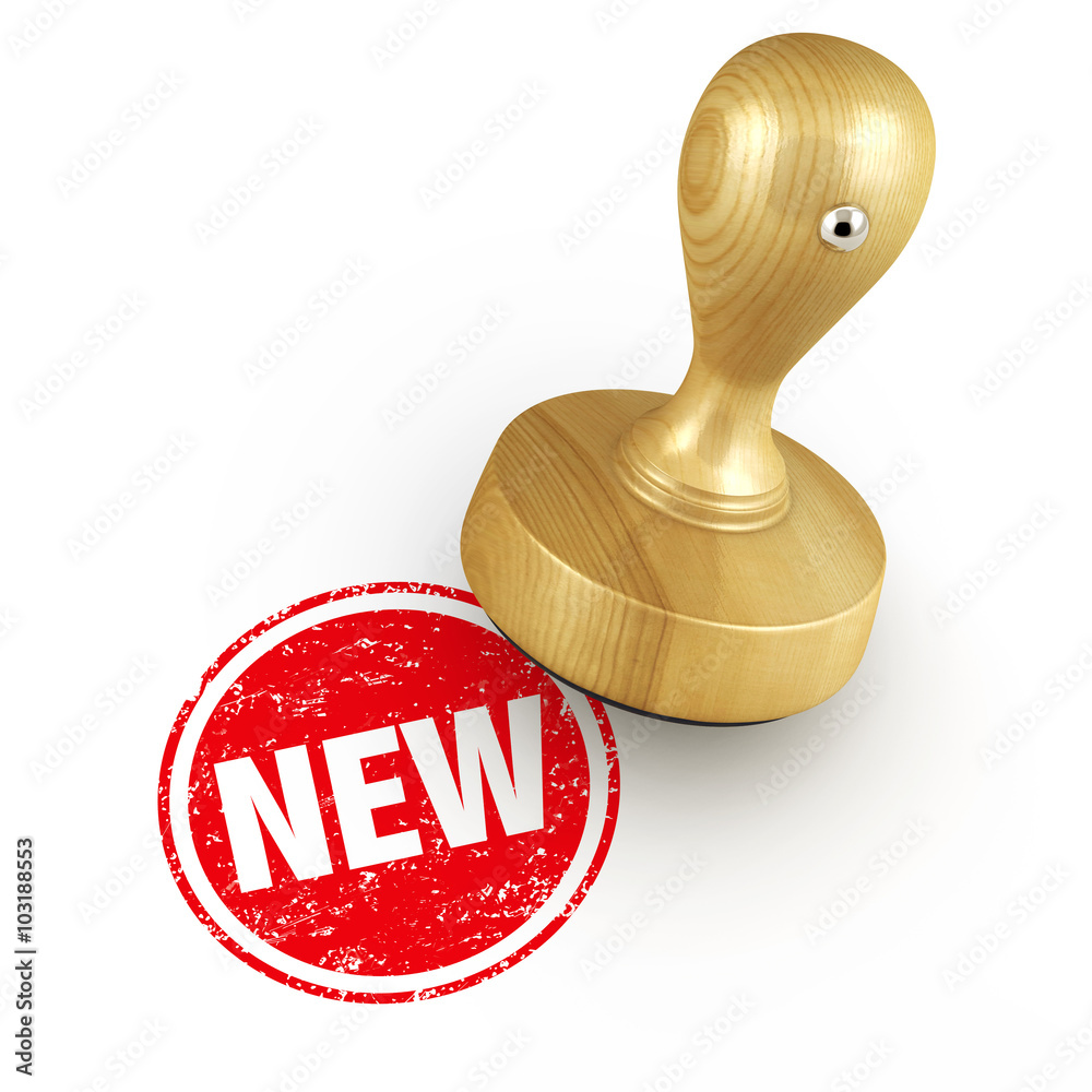 NEW Stamp Stock-Illustration | Adobe Stock