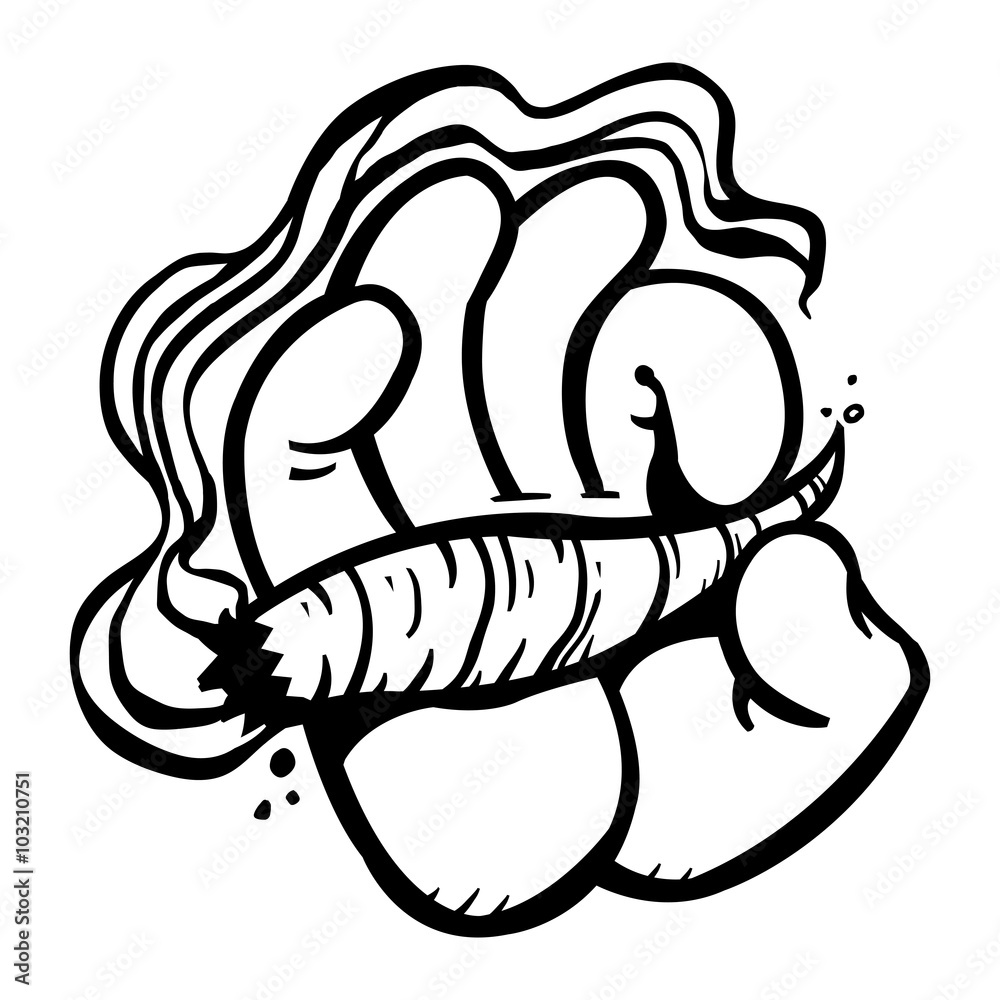 Marijuana Joint Pot Weed Leaf Stock Vector | Adobe Stock