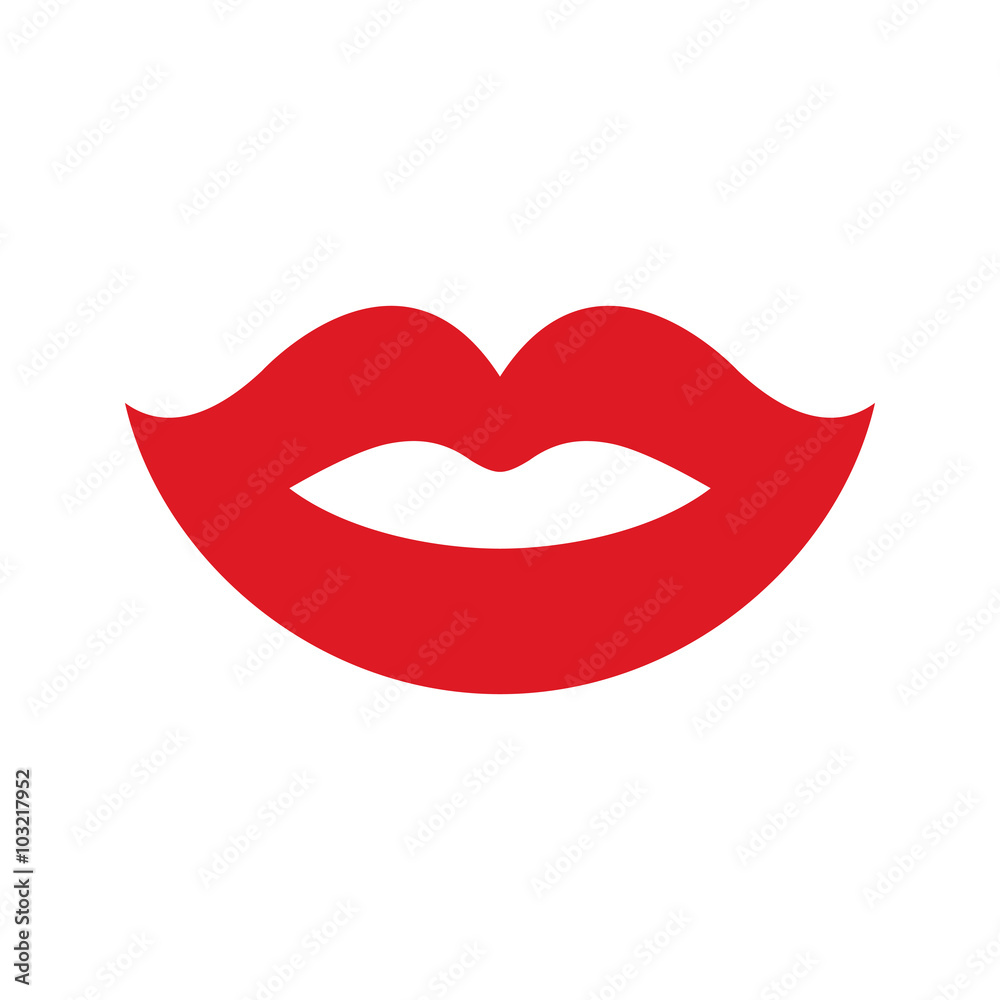 Sexy Lips Vector Icon Stock Vector Adobe Stock