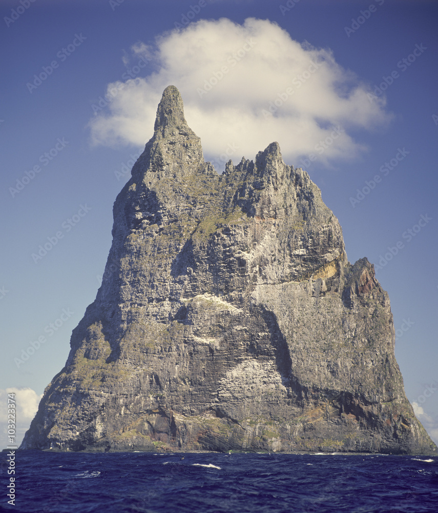 Ball's Pyramid is an remnant of a shield volcano and caldera that ...