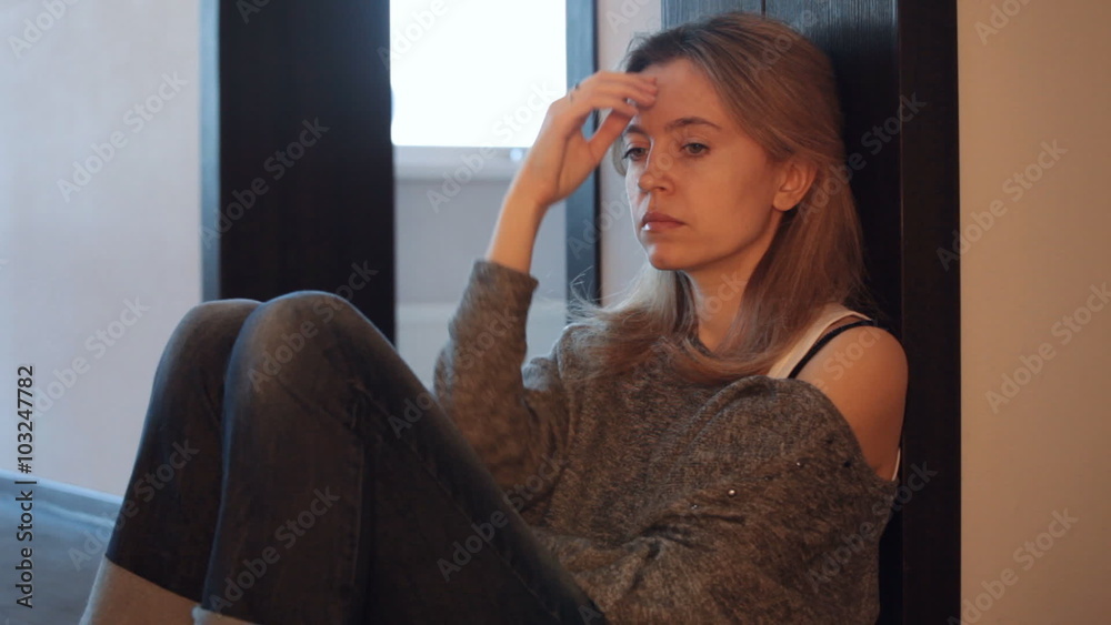 Sad woman Stock Video | Adobe Stock