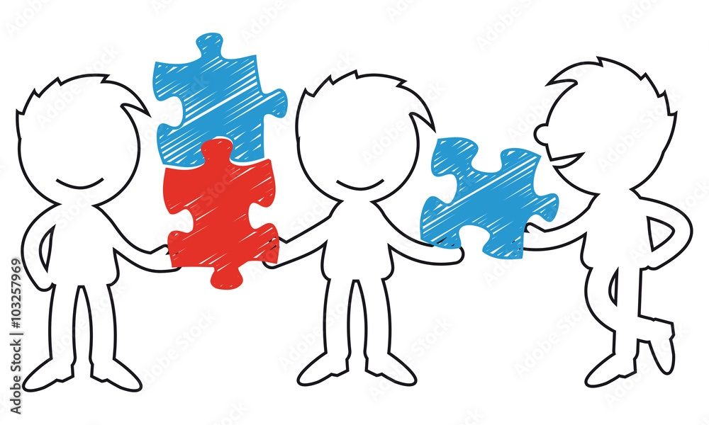 Short People Scribble - correct piece Stock Illustration | Adobe Stock