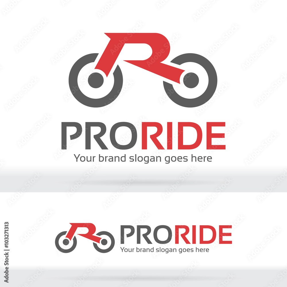 Motorcycle Letter R Logo, Bicycle Brand identity, Cyclist Brand Stock ...