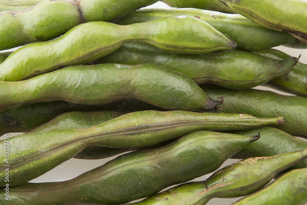 Chachafruto delicious fruit whose tree is native to America. Stock ...