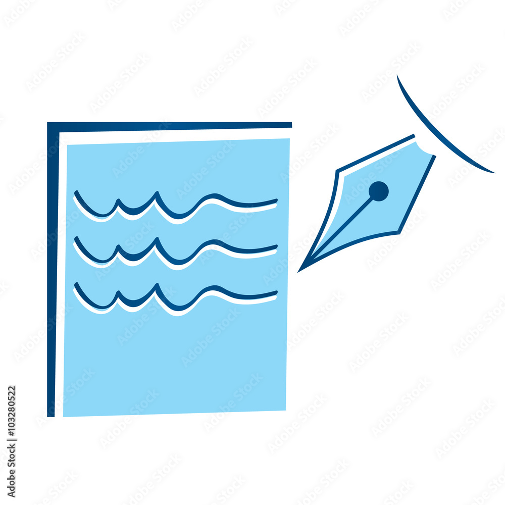 Schule, Notiz - vector icon Stock Vector | Adobe Stock