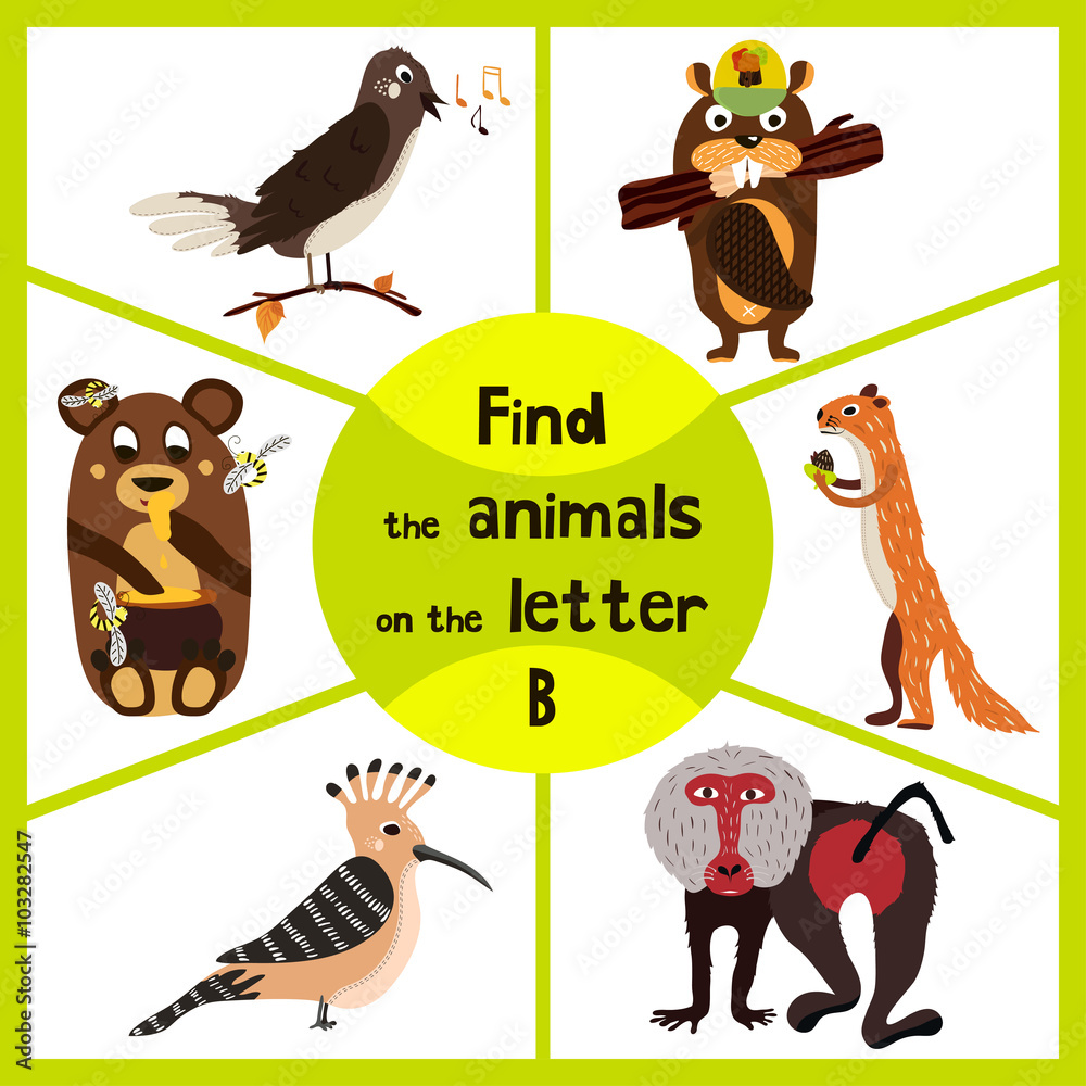 Funny learning maze game, find all of cute wild animals 3 the p-word ...