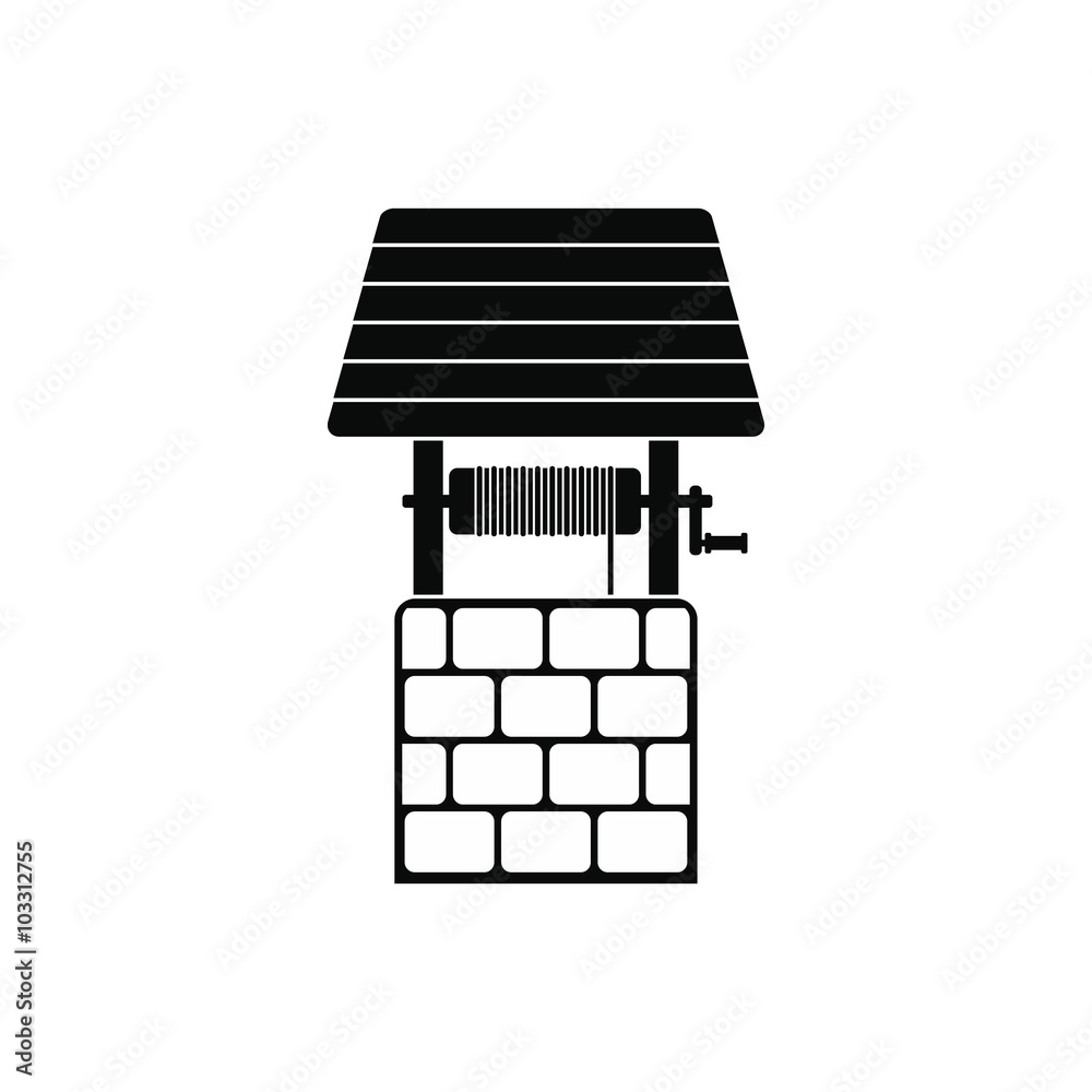 Draw well icon Stock Vector | Adobe Stock