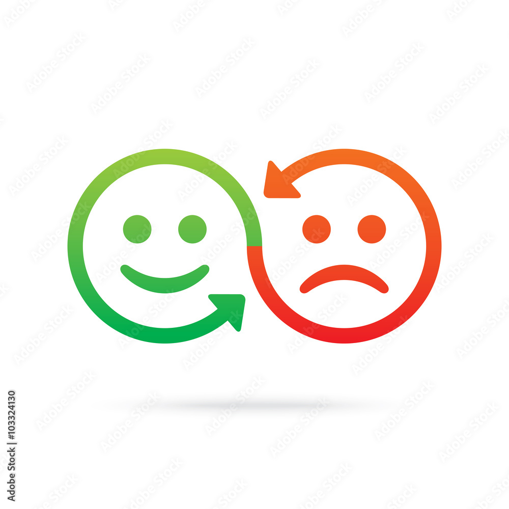 Sharing emotions concept. Vector icon. Stock Vector | Adobe Stock