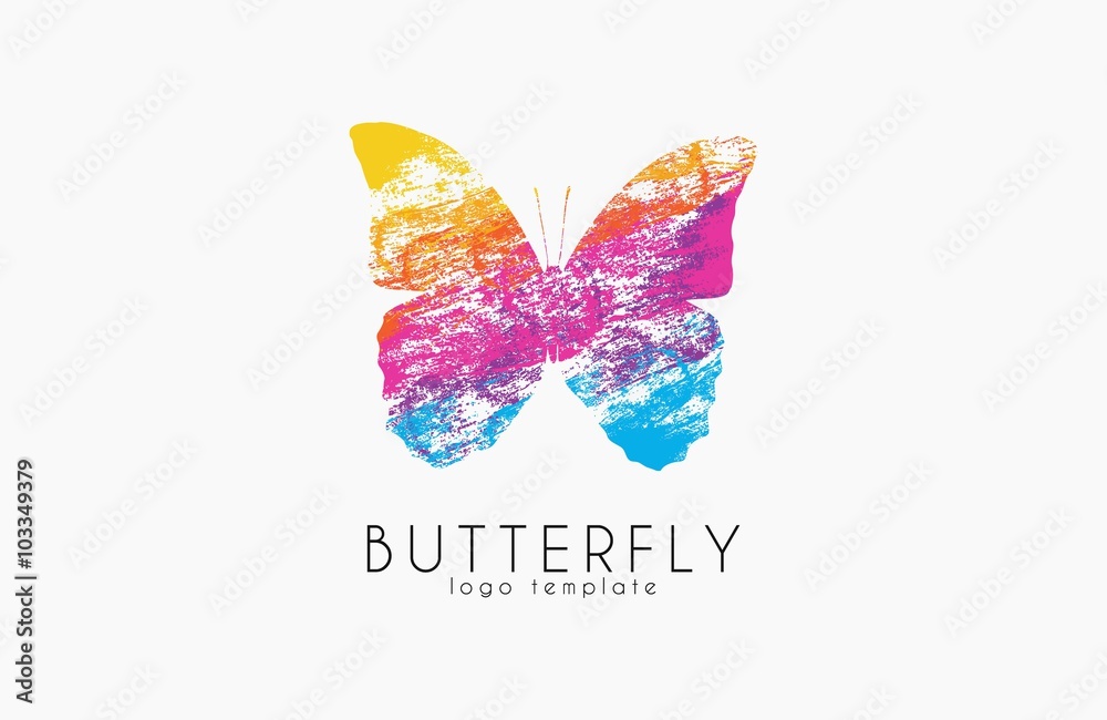 Rainbow Butterfly Logo