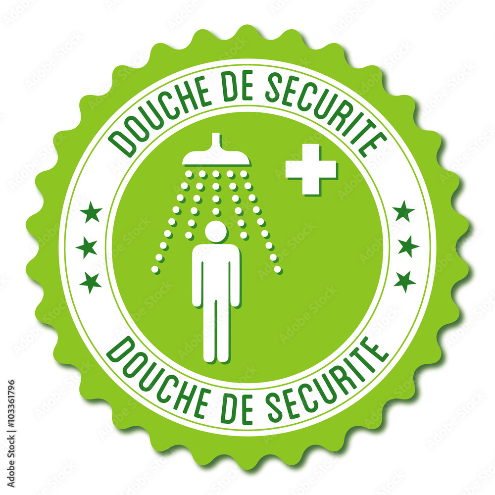 Logo douche de sécurité. Stock Vector | Adobe Stock