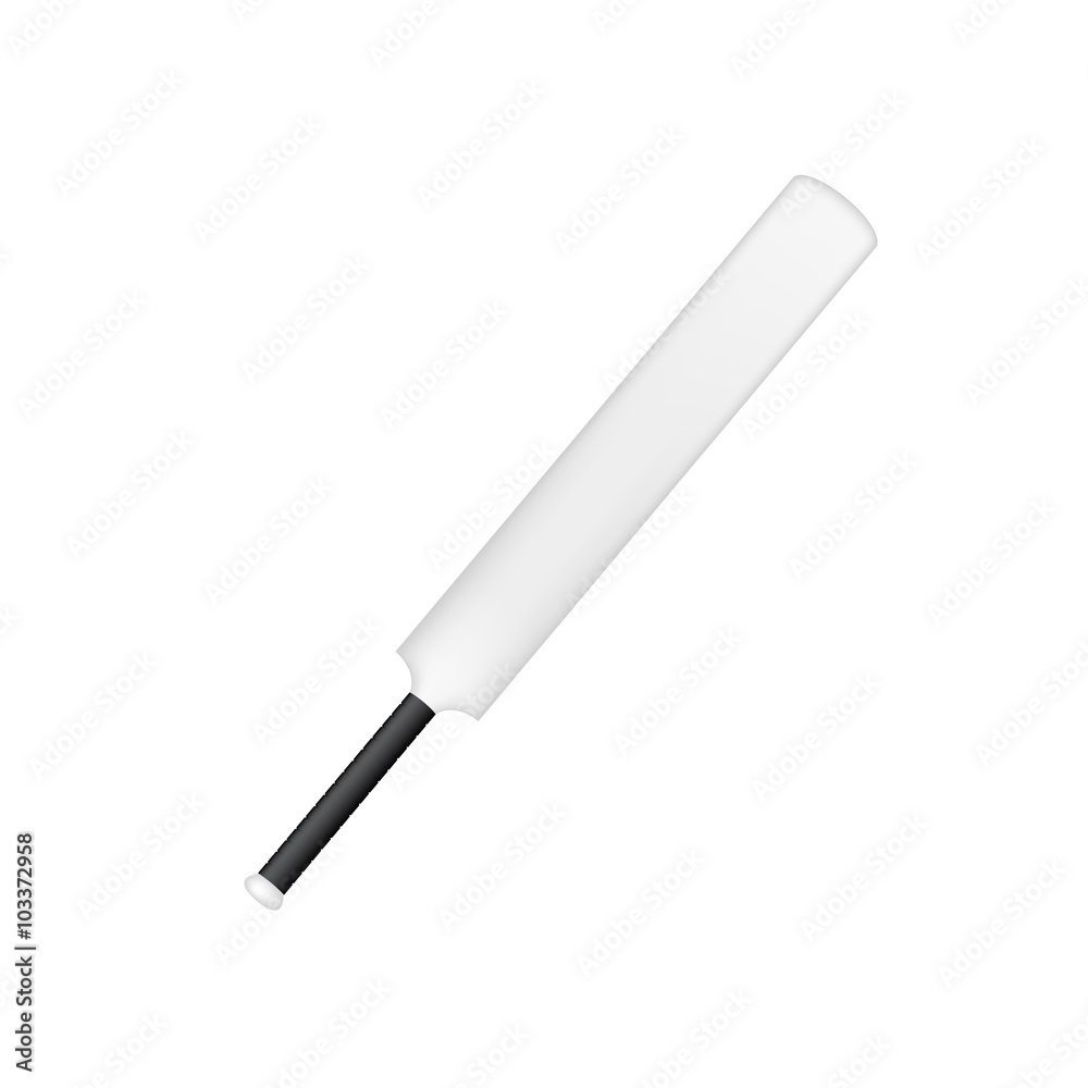 Vintage cricket bat in black and white design Stock Vector | Adobe Stock