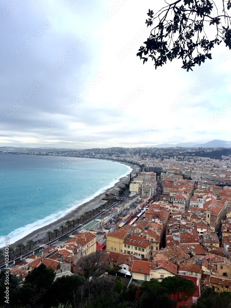 Nizza dal Parco del Castello Stock Photo | Adobe Stock
