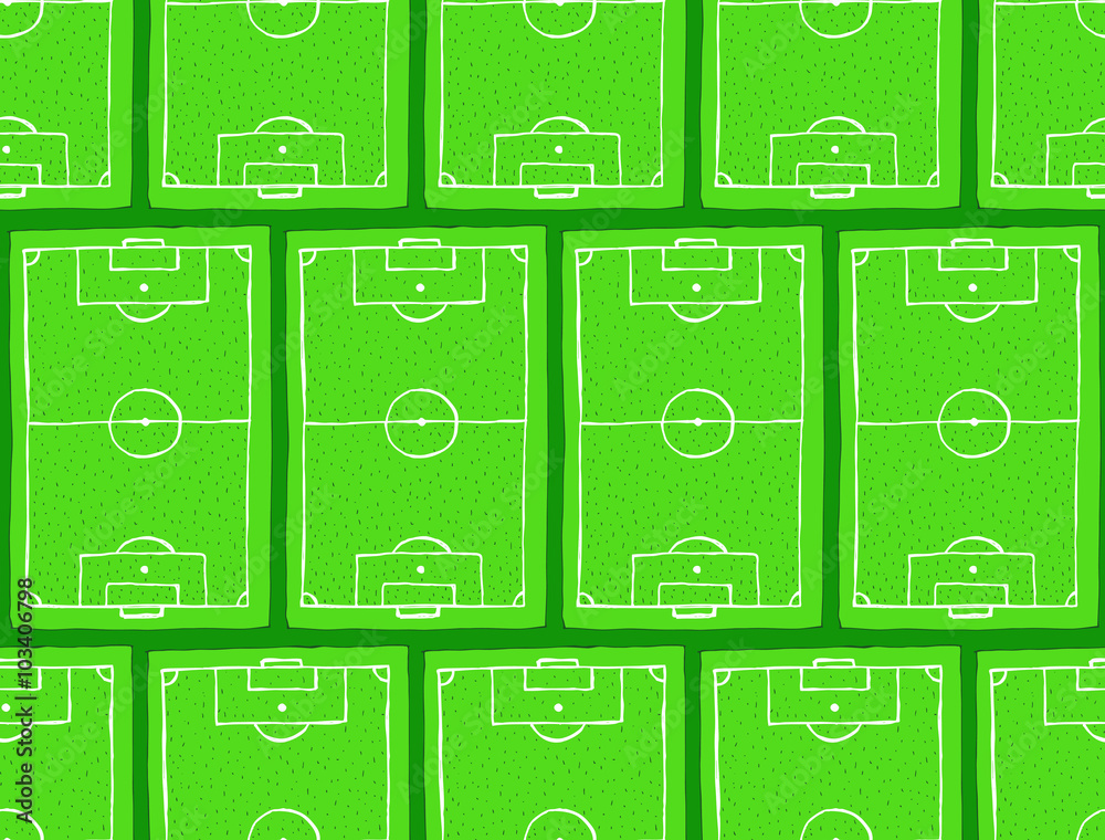 Sketch football field pattern Stock Vector | Adobe Stock